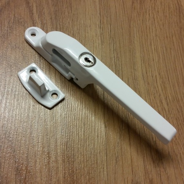Timber Window Handle -White (HAN41A) – King Solutions – UK Door Locks