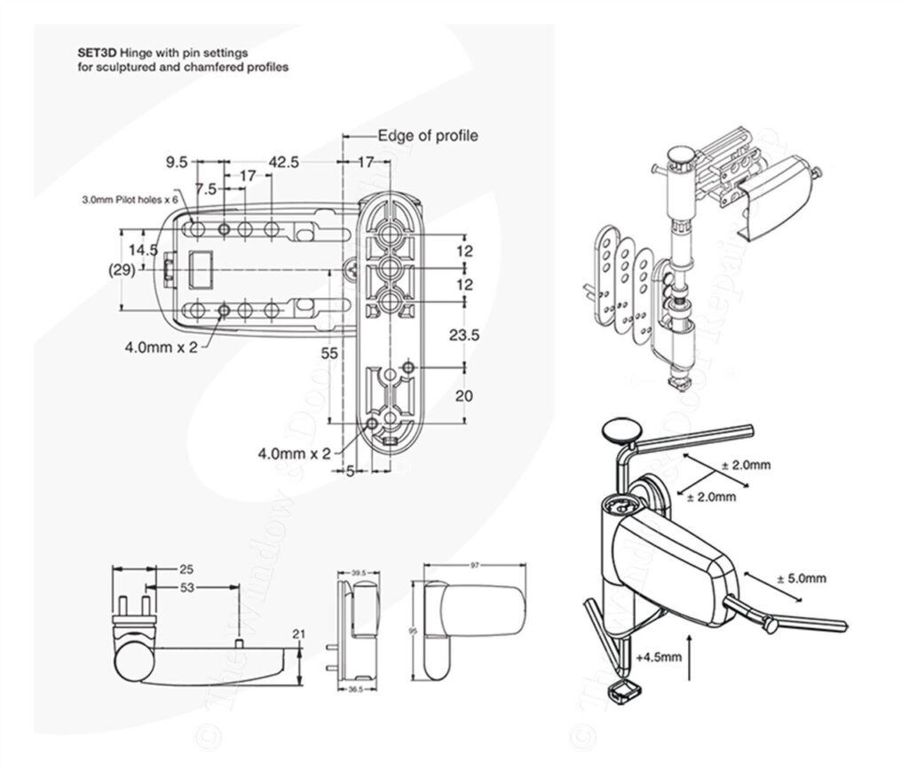 Triad Flag Hinge (SET Range) Mk2 – White (HIN13w) - King Solutions - UK ...