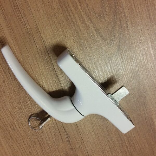 Savio Locking Handle – White (hanslhw) - King Solutions - UK Door Locks