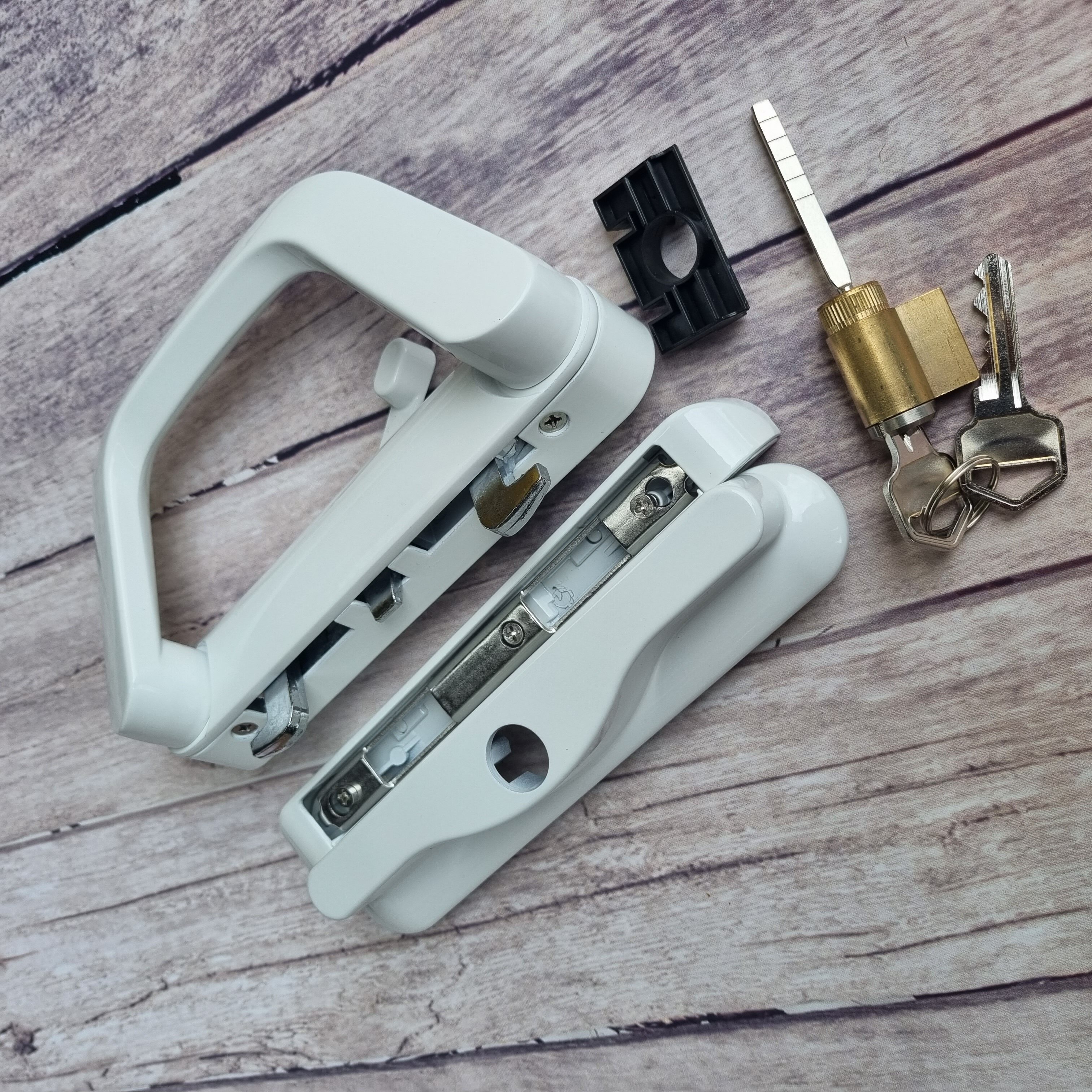 Universal Aluminium Patio Door Lockset – White (Plunw) – King Solutions ...