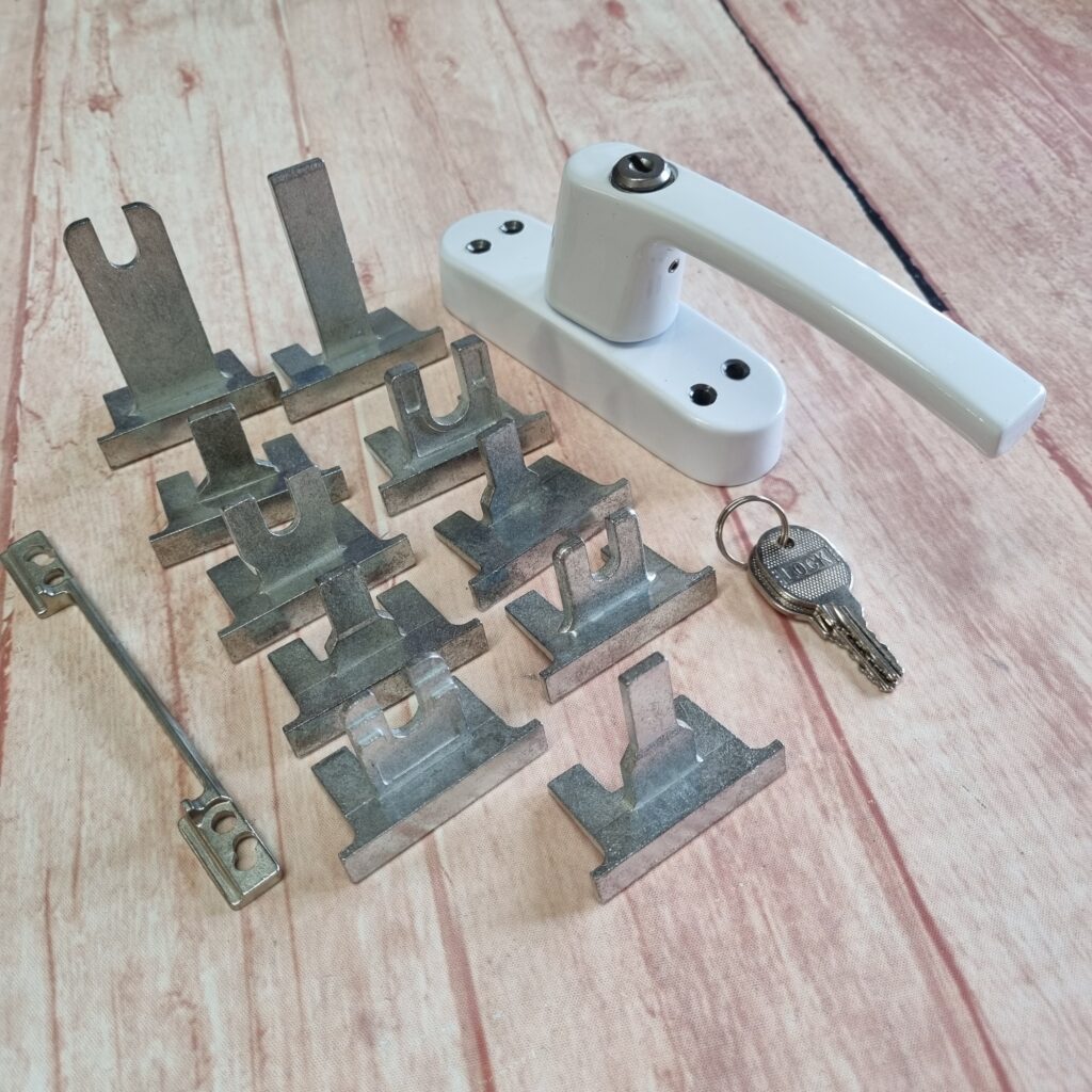 MULTI – Standard Locking Handle White – Front Fix Central(inc 10 x ...