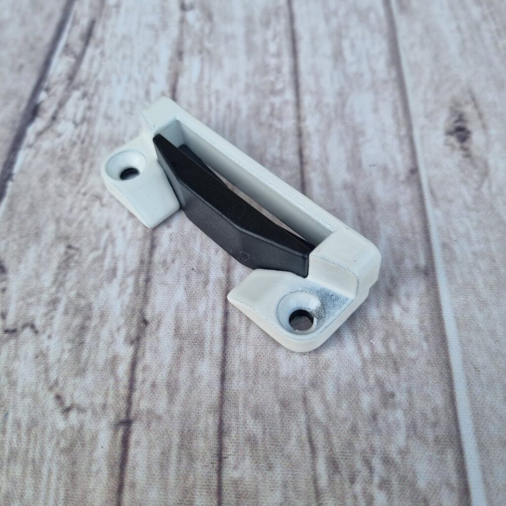 Timber Window Handle Keep Standard White (HAN49k) - King Solutions - UK ...